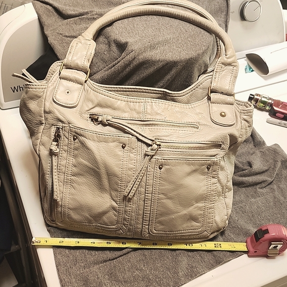 Bags | Large Grey Pleather Cute Purse | Poshmark